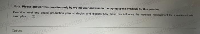 Solved Note: Please answer this question only by typing your | Chegg.com