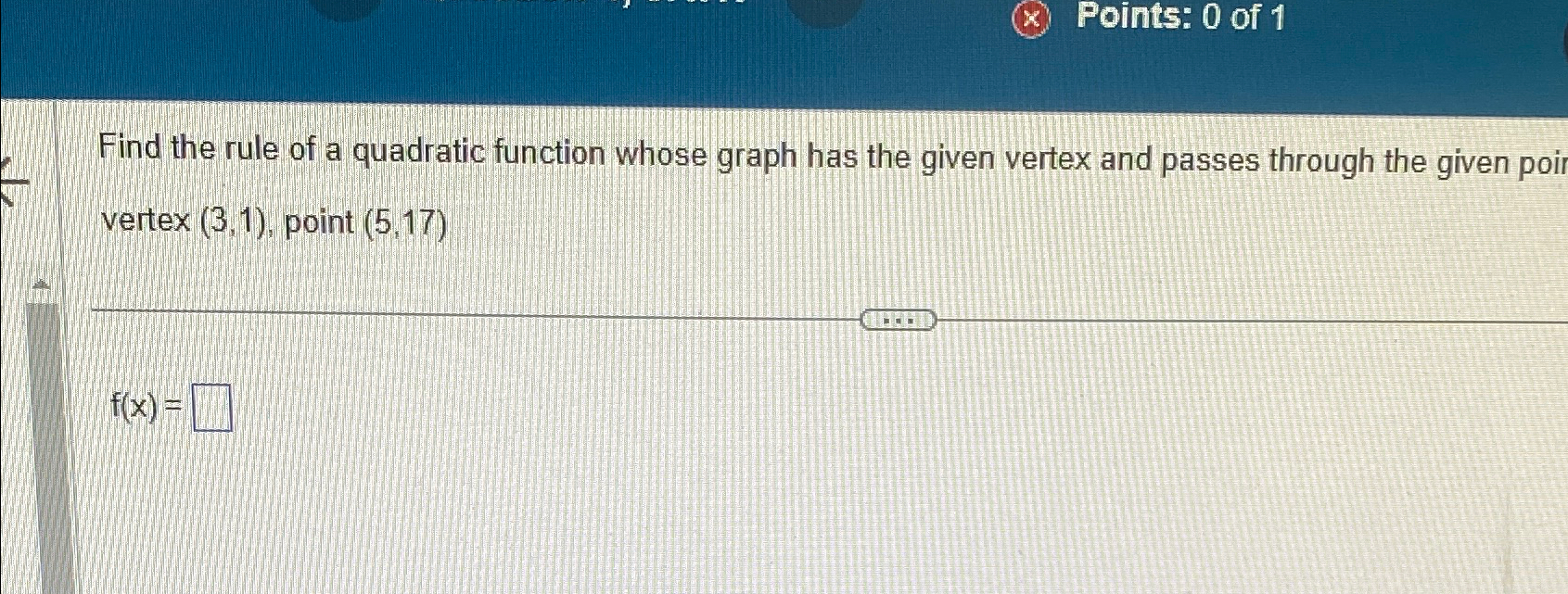 Solved Find the rule of a quadratic function whose graph has | Chegg.com