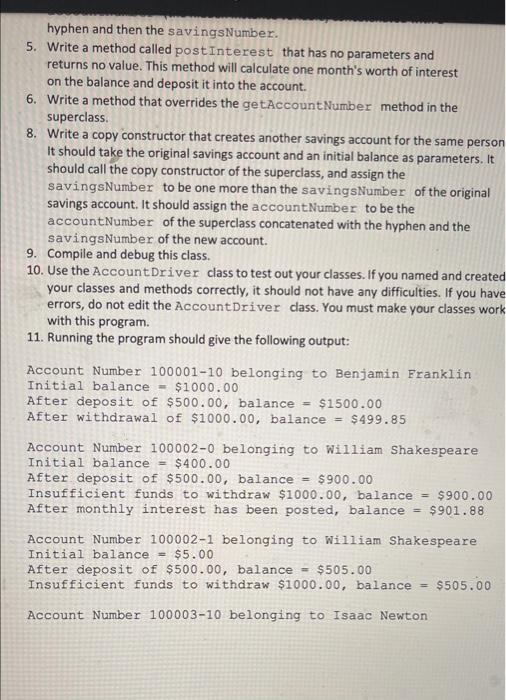 Solved In this lab, you will be creating new classes that | Chegg.com