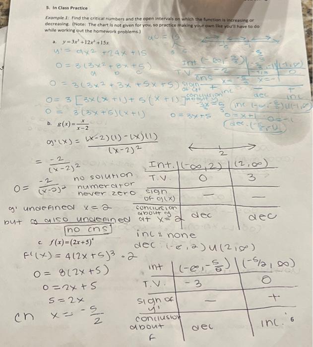 Use the homework notes to complete the graphs and 6-9 | Chegg.com