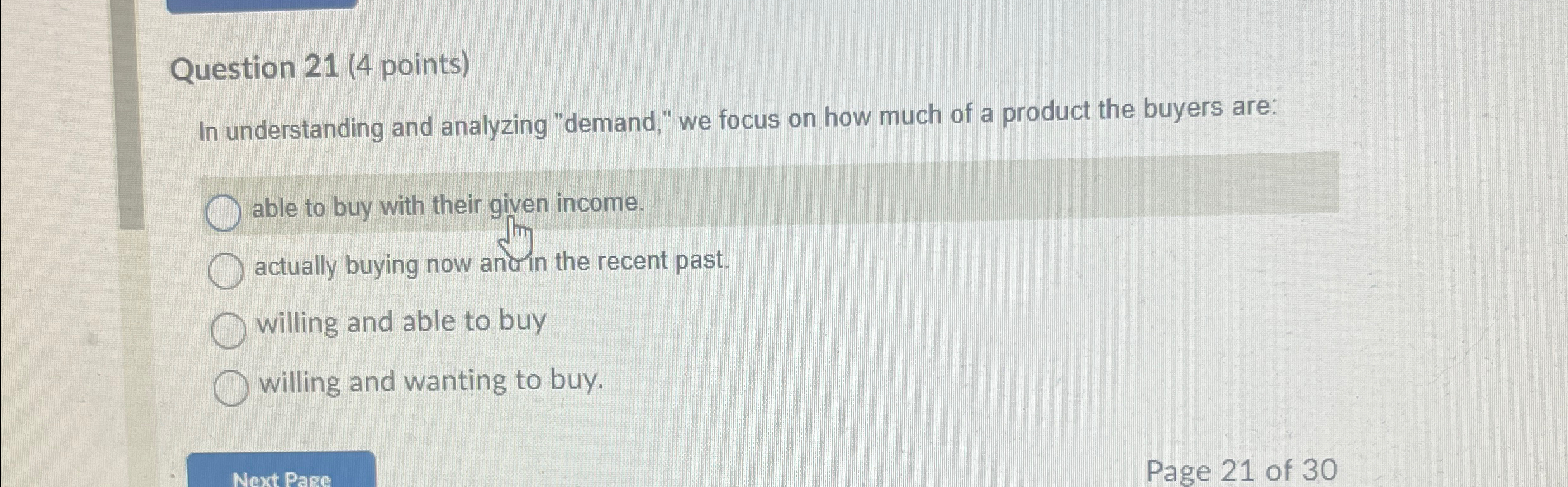 Solved Question 21 (4 ﻿points)In understanding and analyzing | Chegg.com