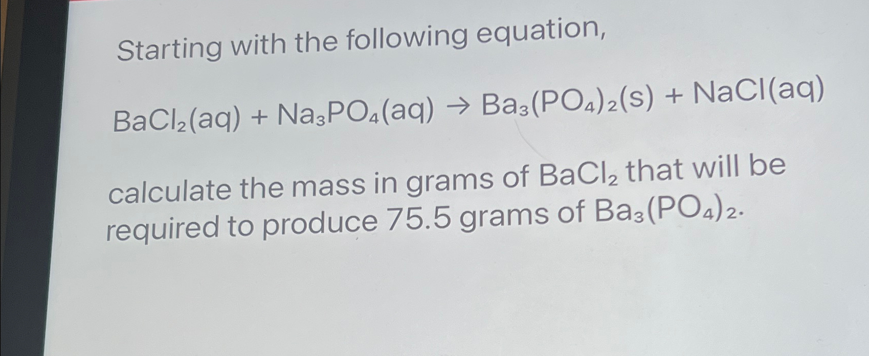 Solved Starting with the following | Chegg.com