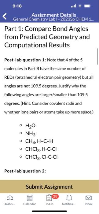 Solved Assignment Details General Chemistrv Lab I-2023Sp | Chegg.com