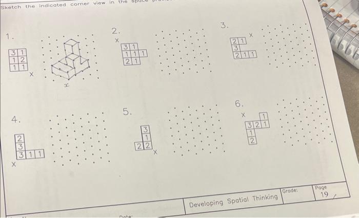 Solved 1 4 X 5 Developing Spatial Thinking