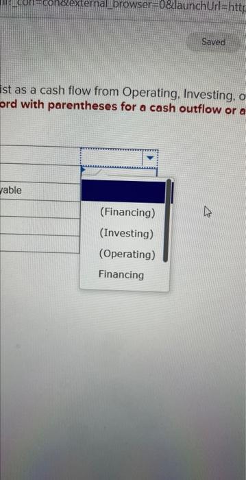 Solved Identify each item in the following list as a cash | Chegg.com