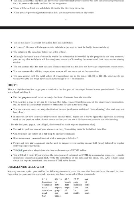 Ex. 1 Parsing sensor data loys for analysis (20 | Chegg.com
