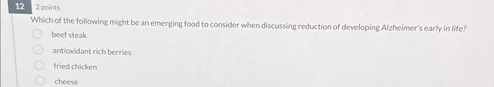Solved 122 ﻿pointsWhich of the following might be an | Chegg.com