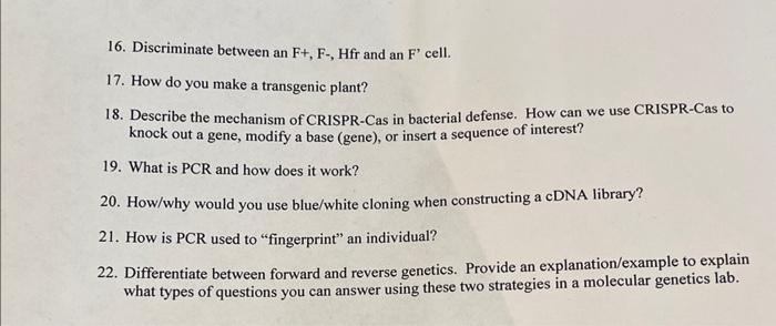 Solved Unit II Review Questions 1. What are all the | Chegg.com