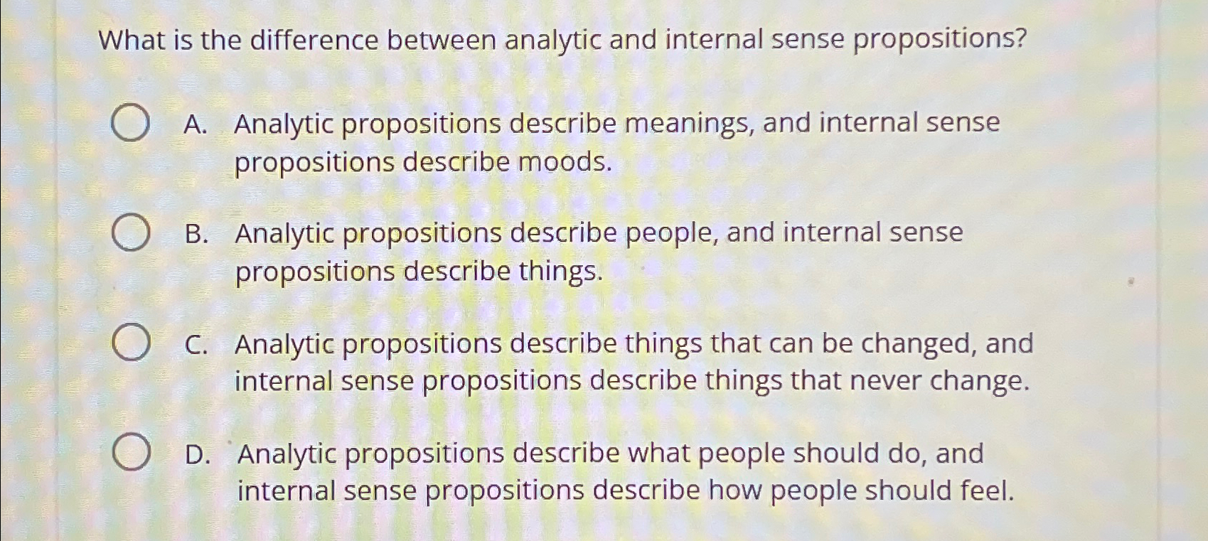 Solved What is the difference between analytic and internal | Chegg.com