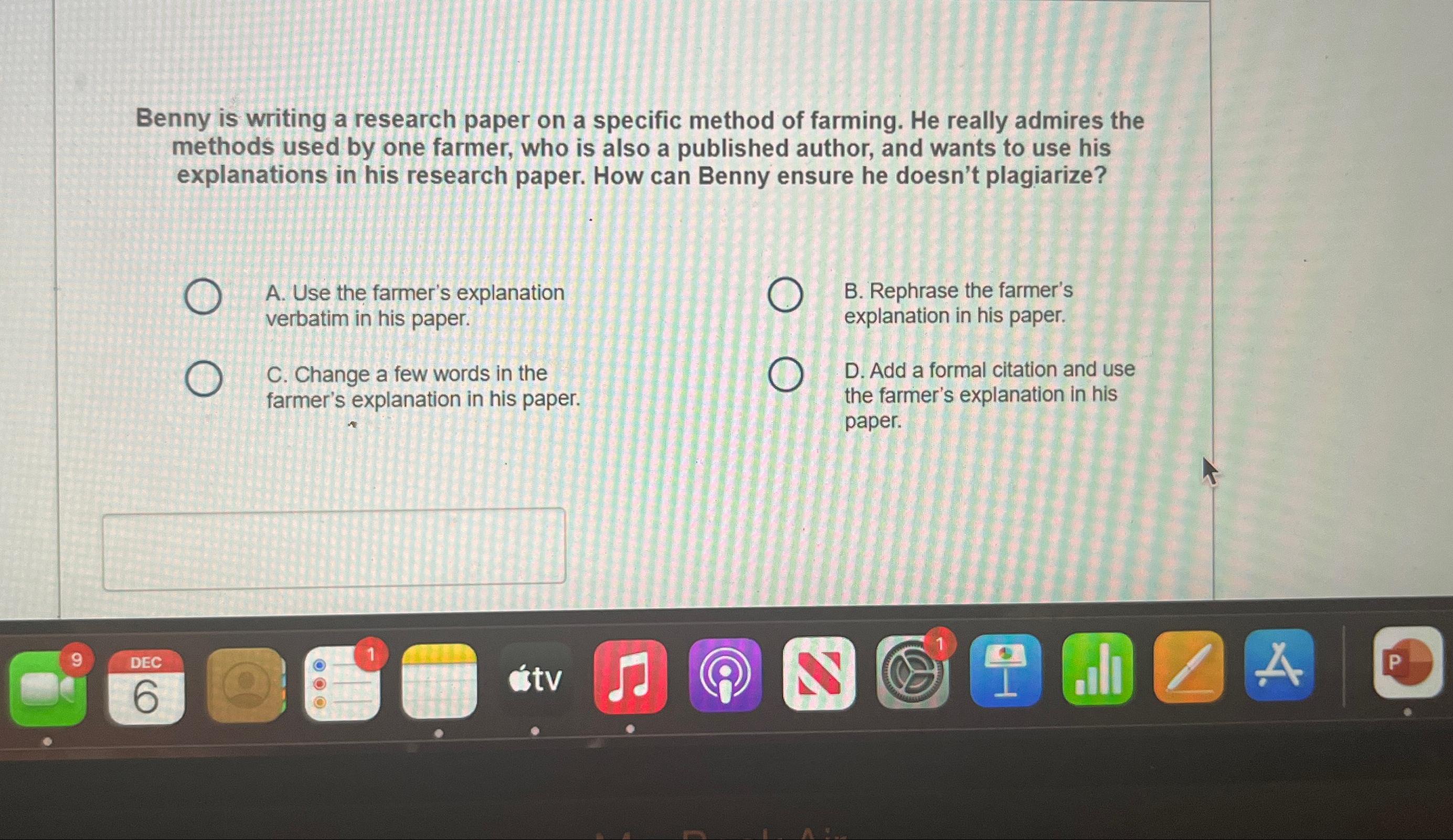 Solved Benny is writing a research paper on a specific | Chegg.com