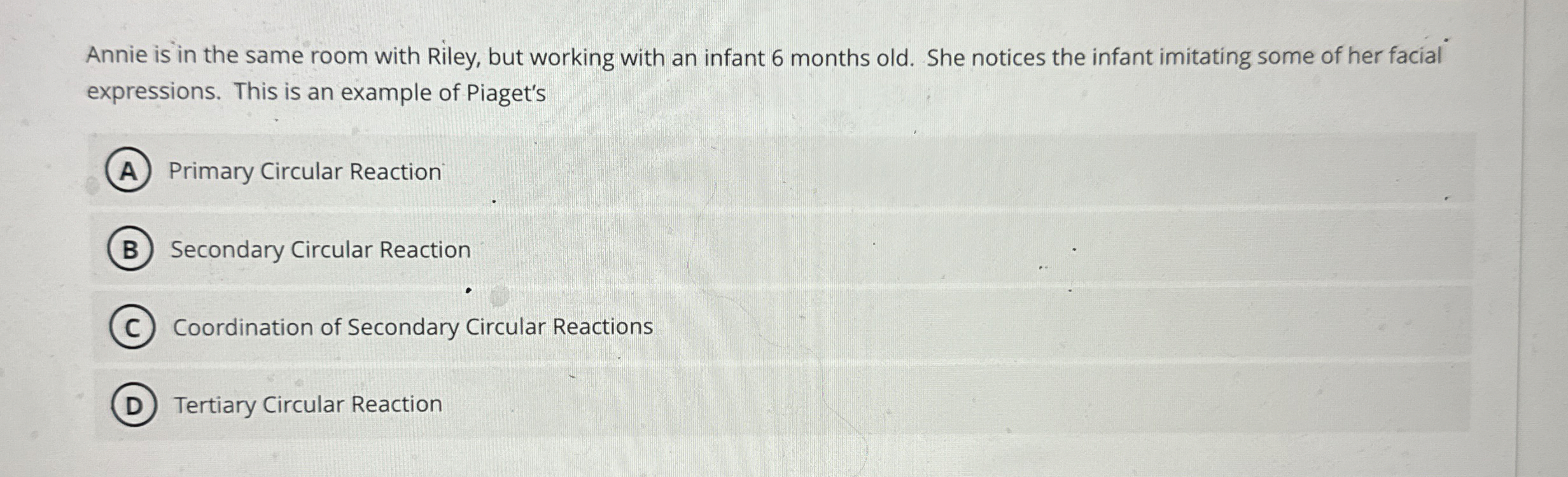 Solved Annie is in the same room with Riley, but working | Chegg.com