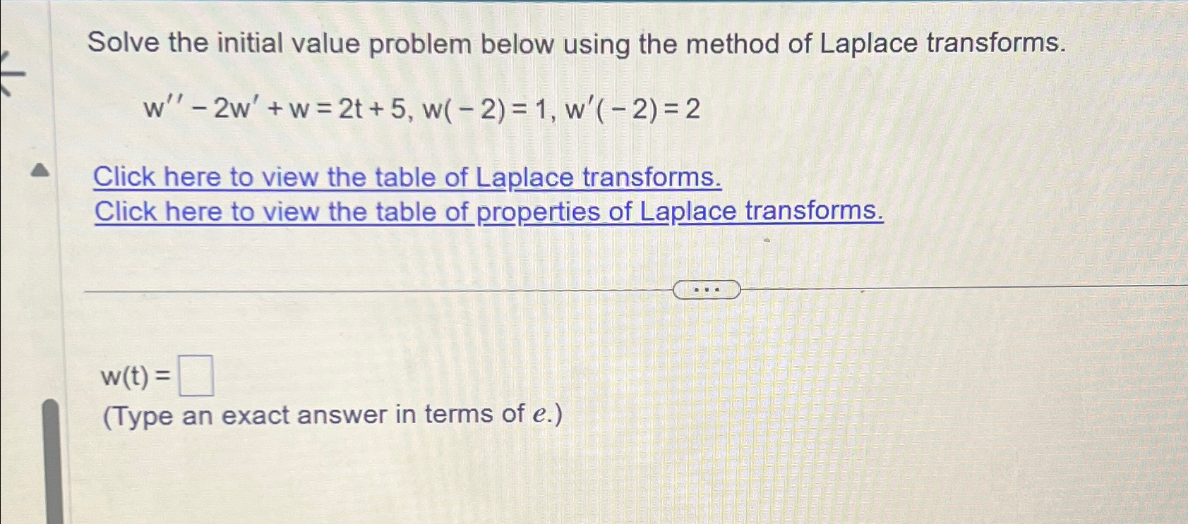Solved Solve the initial value problem below using the | Chegg.com