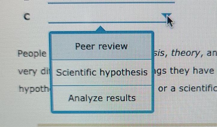 Solved 1. The scientific process Review the following flow | Chegg.com
