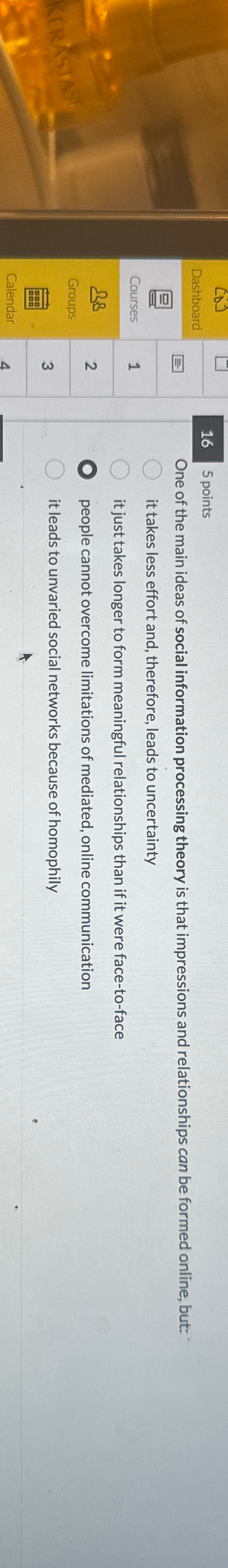 Solved One of the main ideas of social information | Chegg.com