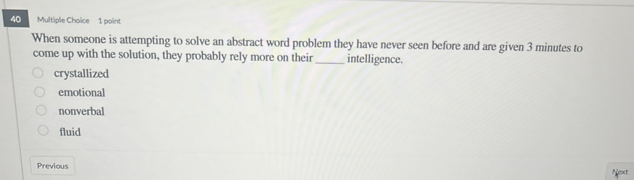 Solved 40Multiple Choice1 ﻿pointWhen someone is attempting | Chegg.com