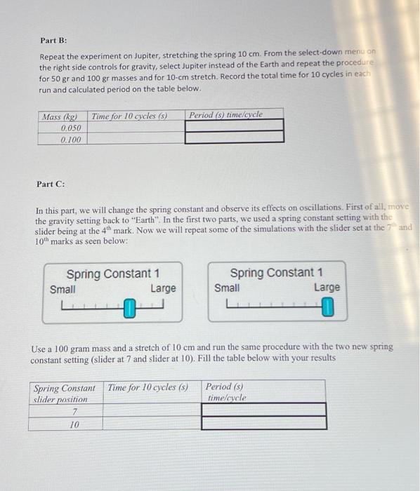 Use the procedure outlined above and run experiments | Chegg.com