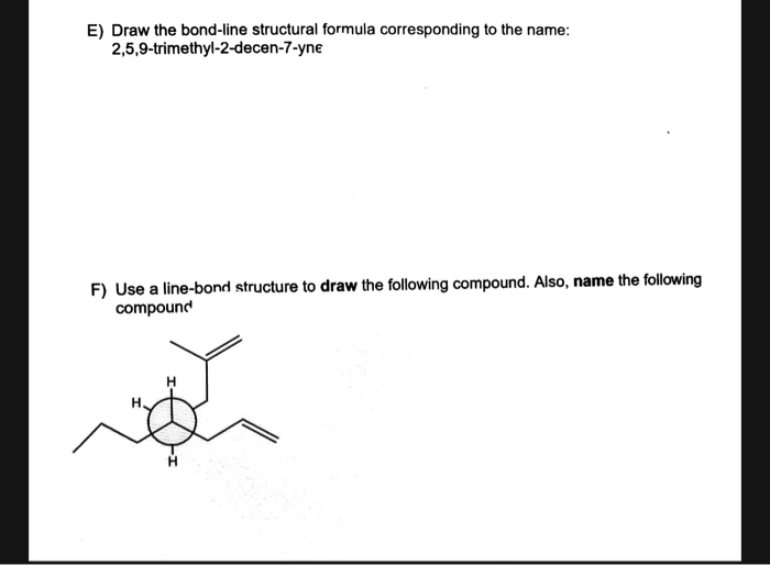 Solved Bond-line structure (bond-line formula, skeletal | Chegg.com