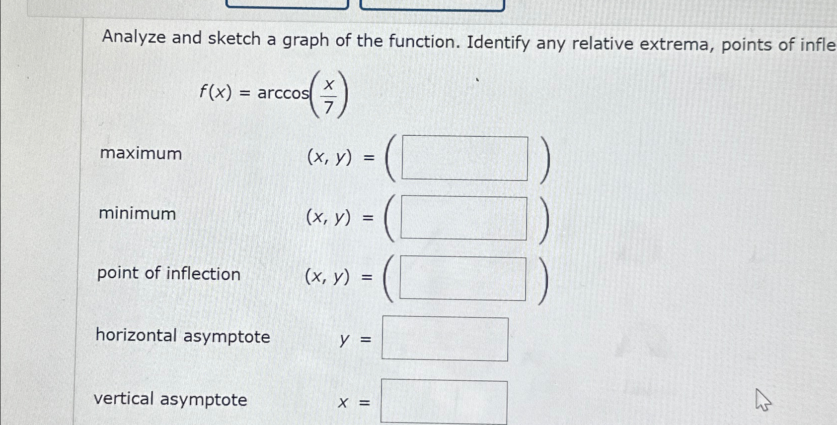 Solved Analyze and sketch a graph of the function. Identify | Chegg.com