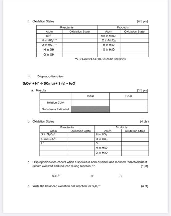Solved Name Date Chemistry 102L Section Dr. Stephenson | Chegg.com