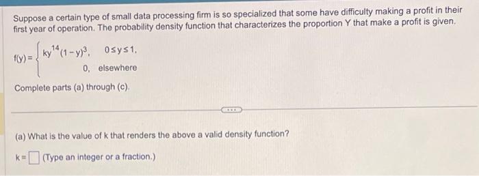 Solved Suppose a certain type of small data processing firm | Chegg.com