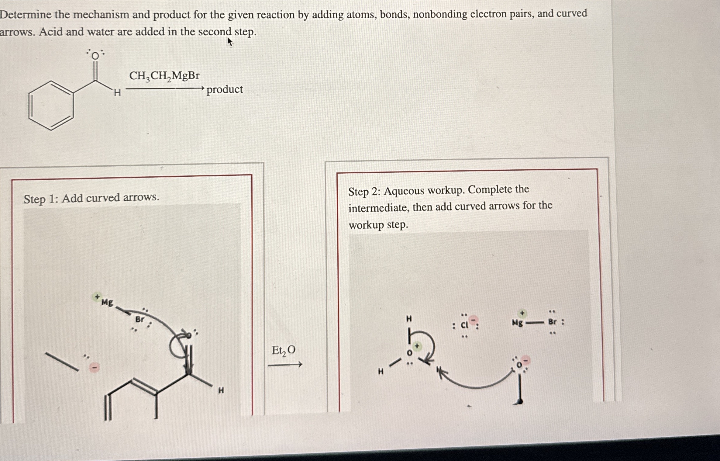 Solved Determine the mechanism and product for the given | Chegg.com