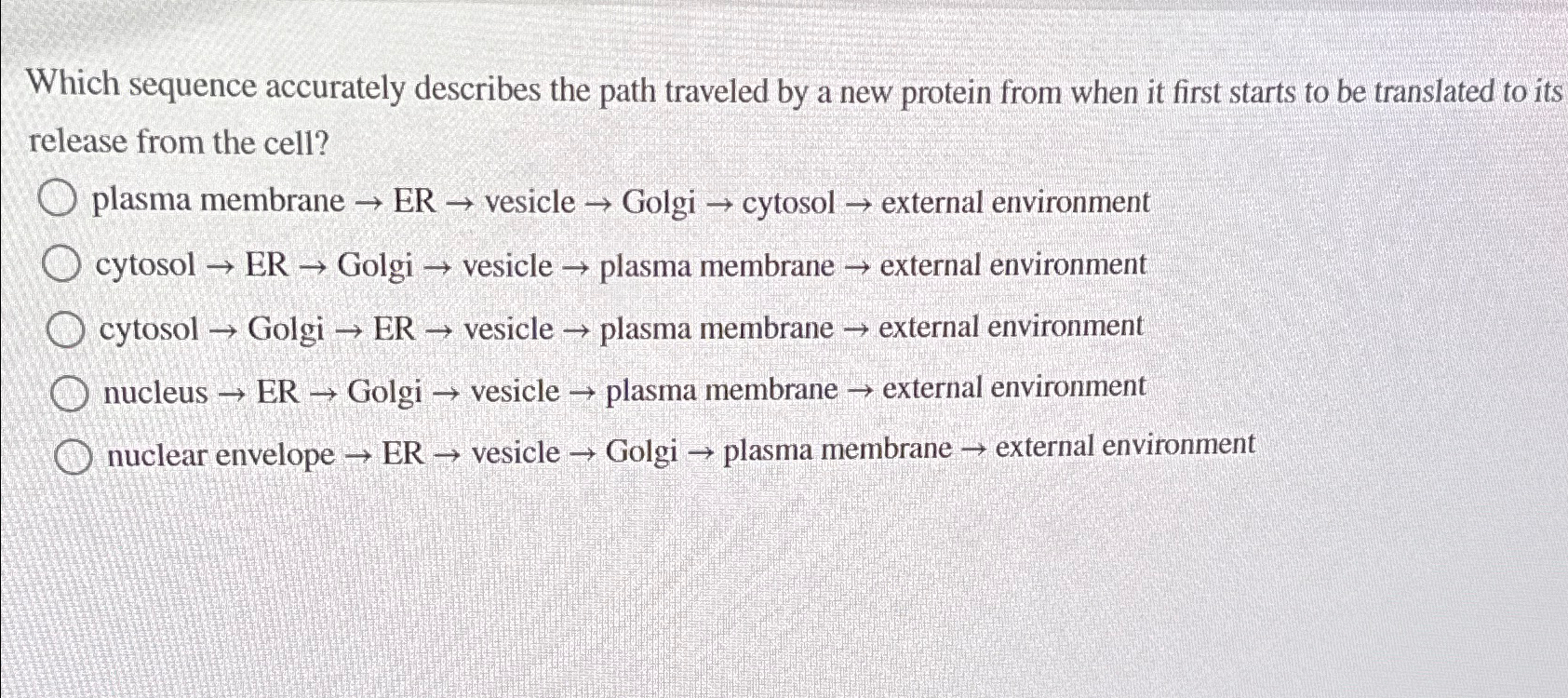 Solved Which sequence accurately describes the path traveled | Chegg.com