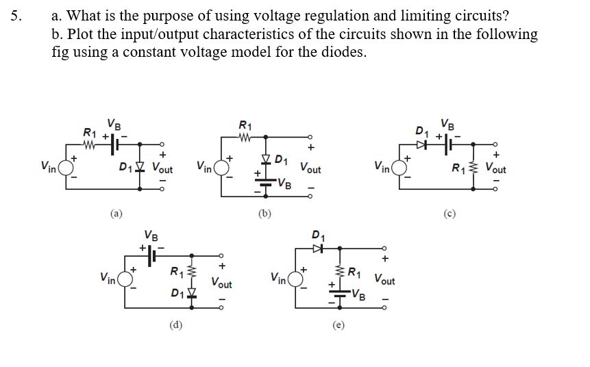 Solved a. ﻿What is the purpose of using voltage regulation | Chegg.com