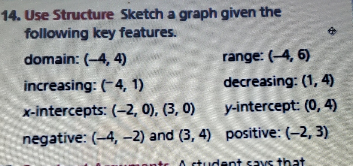 Solved Use Structure Sketch a graph given the following key | Chegg.com