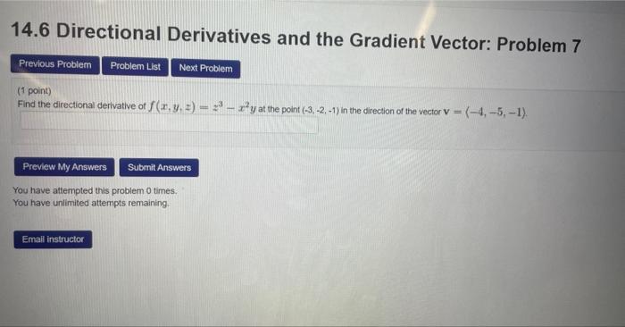 Solved 14.6 Directional Derivatives and the Gradient Vector: | Chegg.com