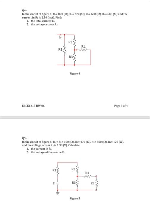 Solved Q4- In the circuit of figure 4: | Chegg.com