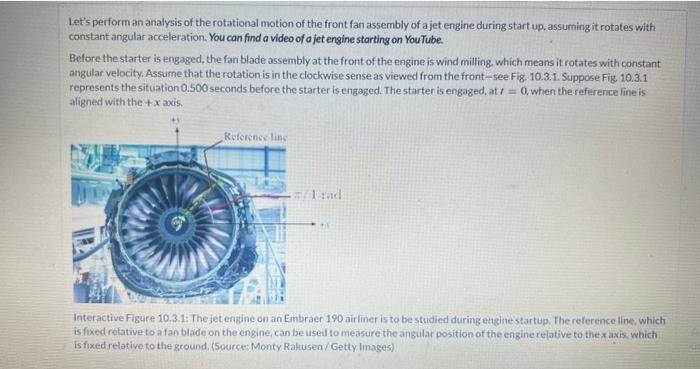 Solved Let's perform an analysis of the rotational motion of | Chegg.com