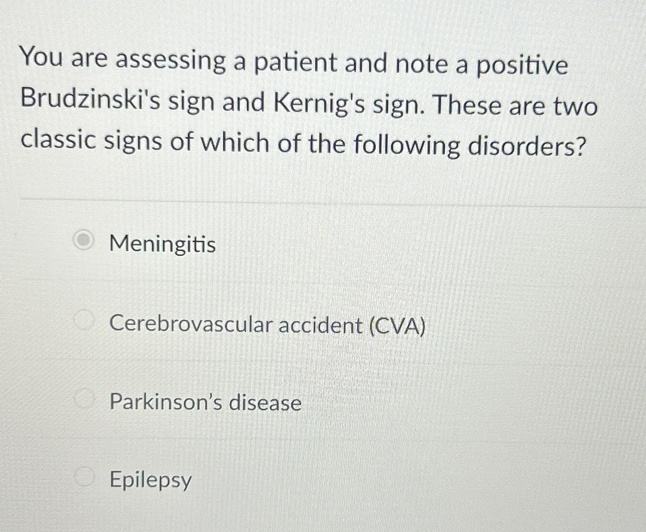 You are assessing a patient and note a positive | Chegg.com