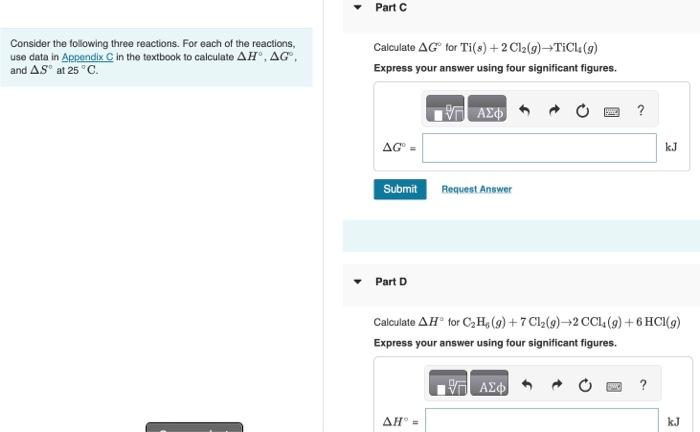 Solved Consider the following three reactions. For each of | Chegg.com
