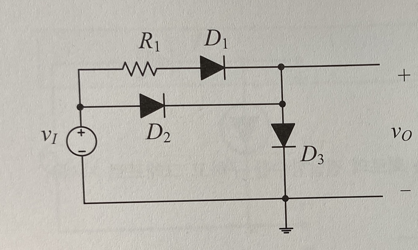 Solved Using the ideal diode model, find the output voltage | Chegg.com