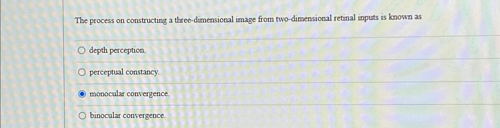 Solved The process on constructing a three-dimensional image | Chegg.com