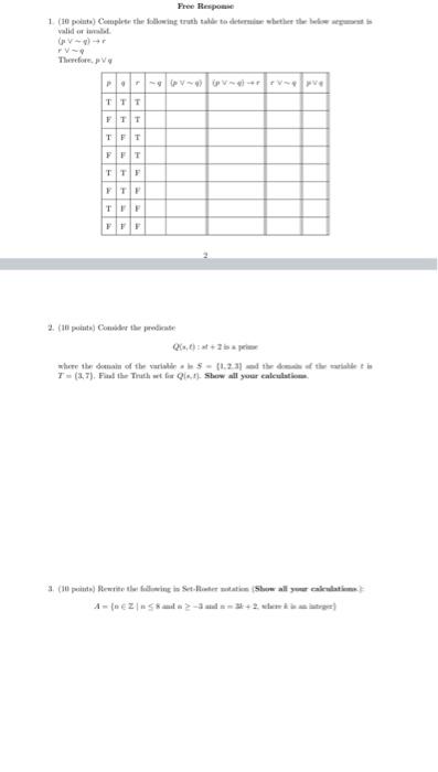 Solved valid on inimal. (jψ+γ)→rr∨−8 Thextore, jVg 2 2. (10 | Chegg.com