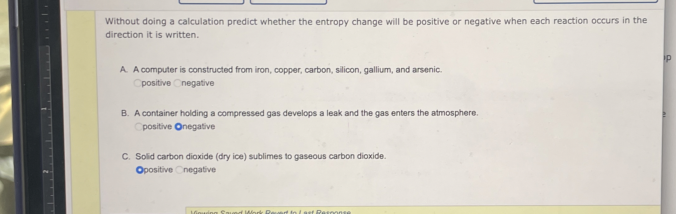 Solved How to solve Without doing a calculation predict | Chegg.com