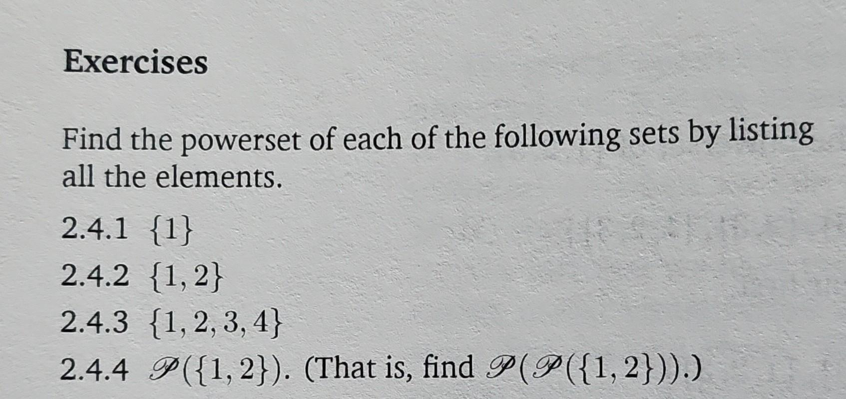 Solved I need to write an SML code to find the powerset of | Chegg.com