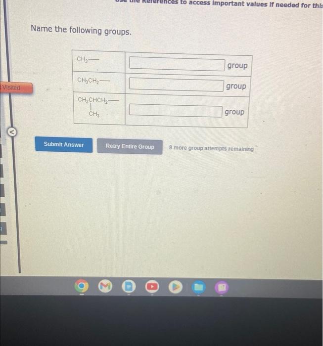 Solved Name each of the following compounds: Name the | Chegg.com