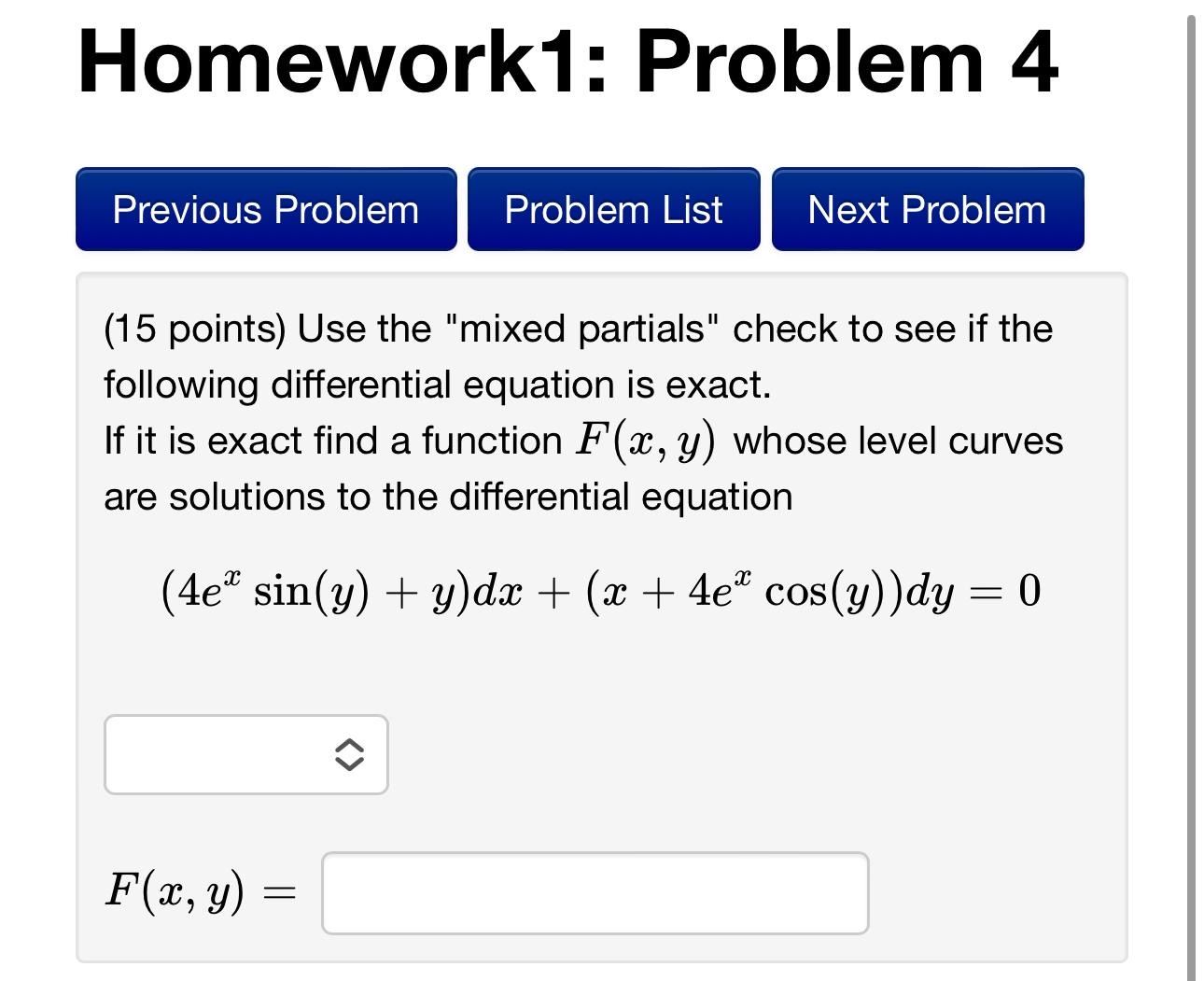 Solved Homework1: Problem 4(15 ﻿points) ﻿Use the "mixed | Chegg.com