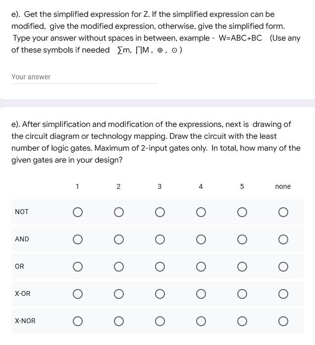 Solved answer the following and create a circuit verse using | Chegg.com