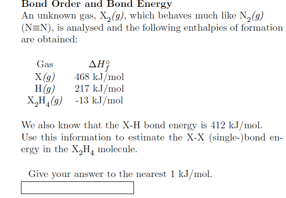 Solved An unknown gas, X2(g), which behaves much like N2(g) | Chegg.com