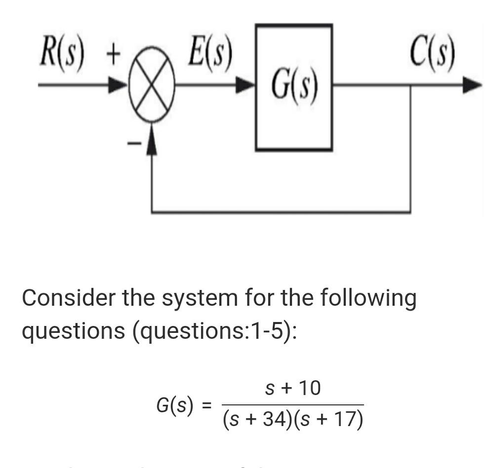 Solved what is the type of the system? find out kp,kv,ka | Chegg.com