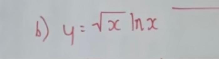Solved y=xlnx | Chegg.com
