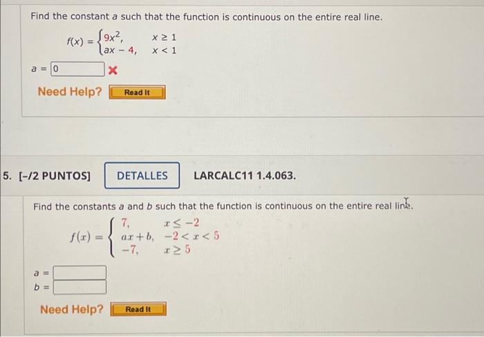 Solved Find the constant a such that the function is | Chegg.com