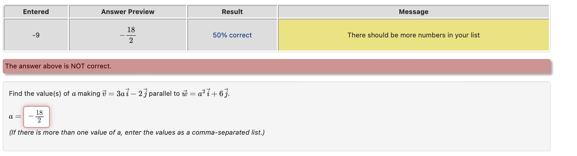 Solved The answer above is NOT correct.Find the value(s) ﻿of | Chegg.com