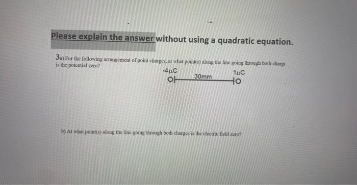 Solved Please explain the answer without using a quadratic | Chegg.com