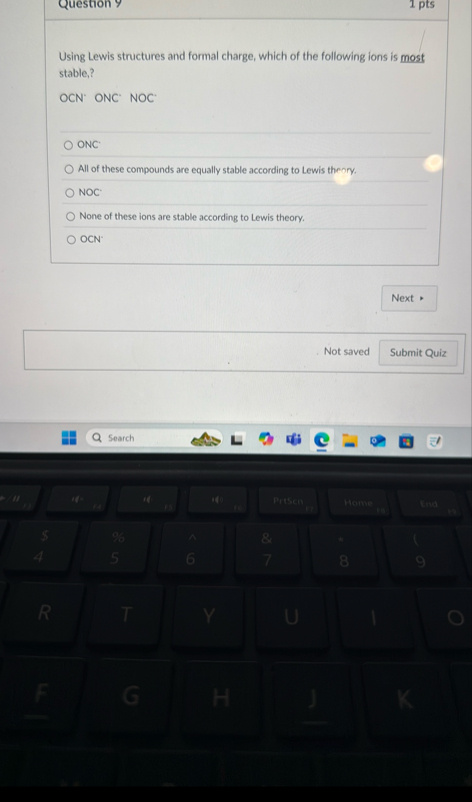 Solved Question y1 ﻿ptsUsing Lewis structures and formal | Chegg.com