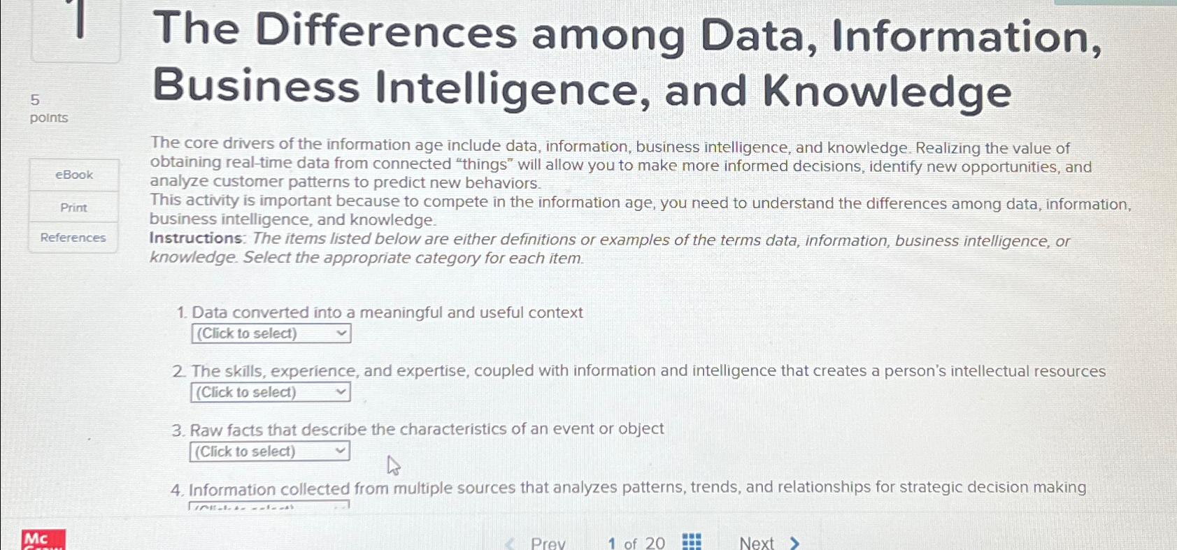 Solved The Differences among Data, Information,5 | Chegg.com