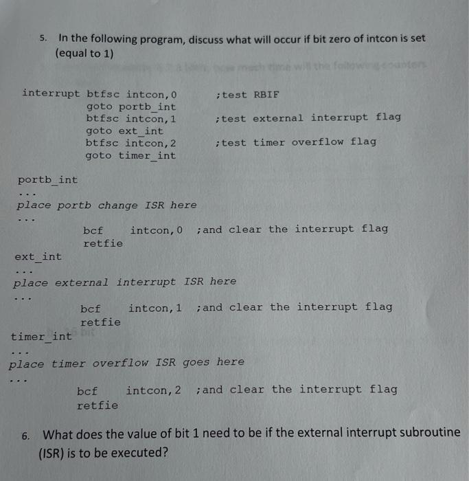 Solved 5. In the following program, discuss what will occur | Chegg.com